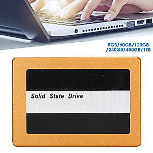 Garsentx External Hard Drives, SATA3.0 2.5 inch SSD 80G/120G/250G/320G/500G/1T/2T Portable PC Solid State Hard Disk Drive for Laptop,PC,Mac 10,OS,Windows 10/8/7/XP, Yellow(120G)