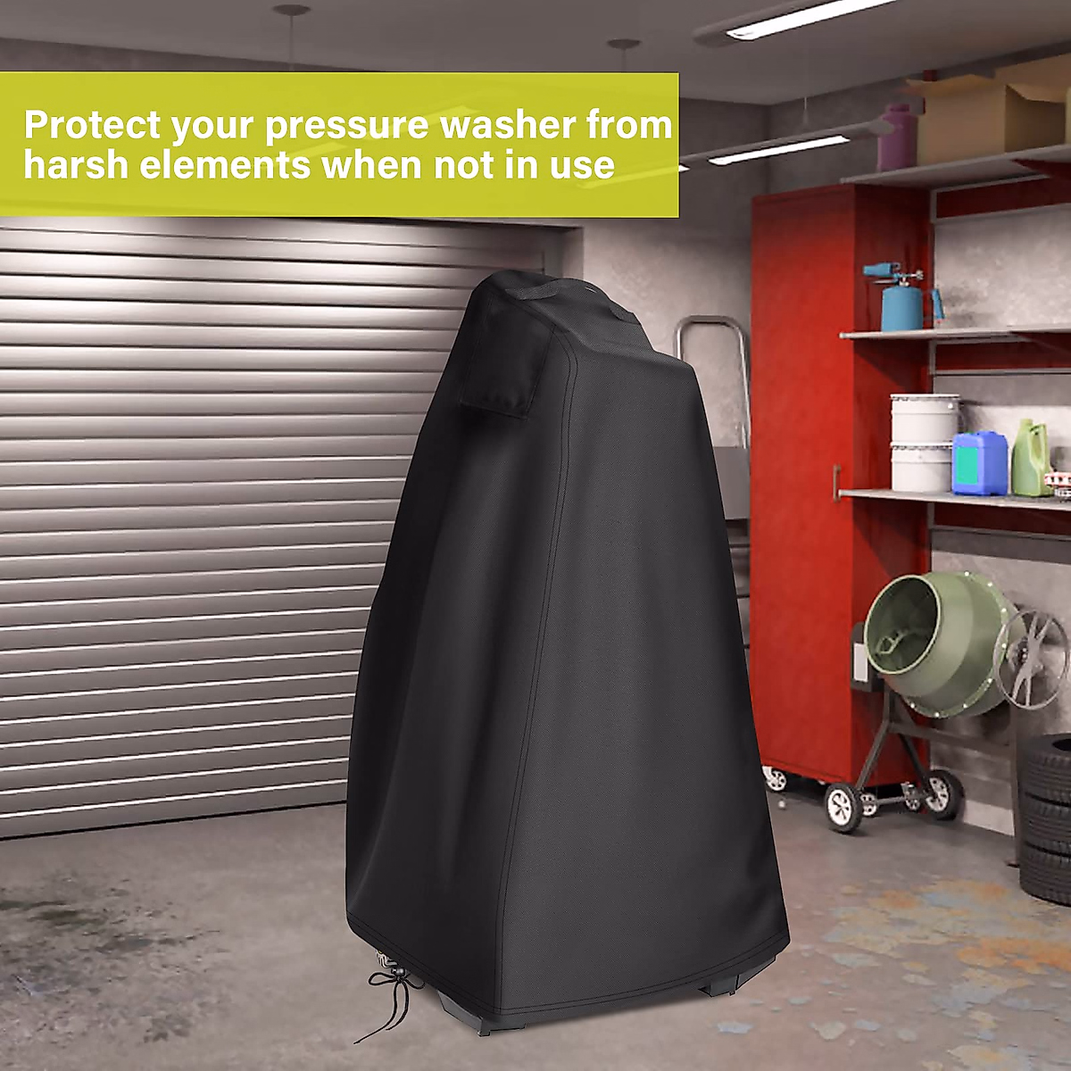 Guisong Pressure Washer Cover, Waterproof& Dustproof Covers for Power Washer, Protective Outdoor Cover for Electric High Pressure Cleaner 17.8" x 17.8" x 34.2"