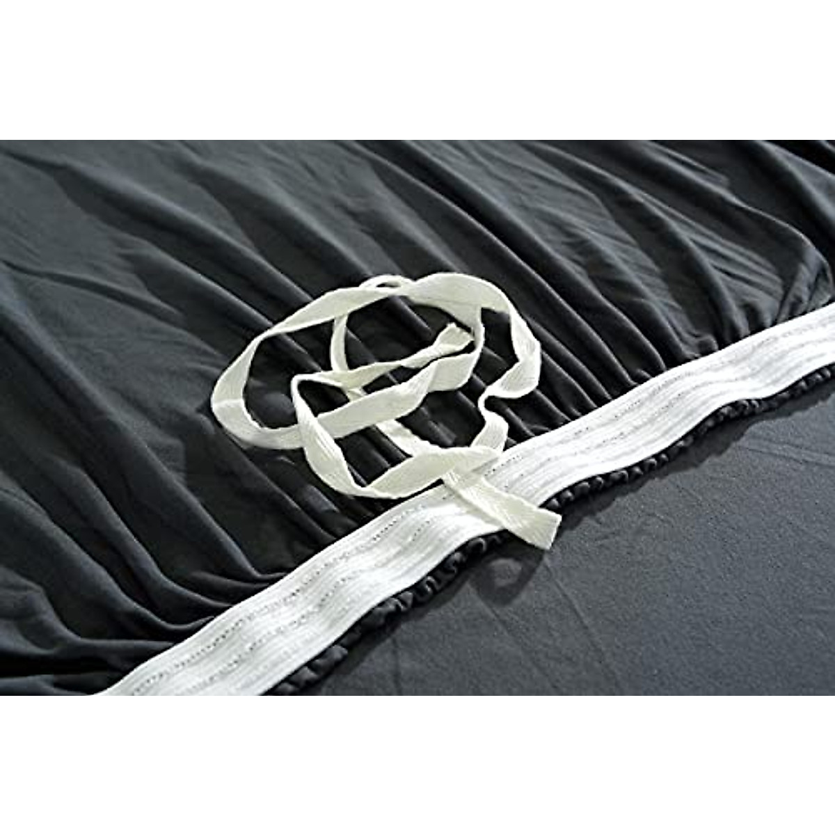 OQOPO 2/3/4 Seater Stretch Sectional Sofa Cover L Shaped Sofa Cover,Easy to Use Non-Slip Furniture Protector Sofa Cover for Living Room,2+4 Seater,Blue