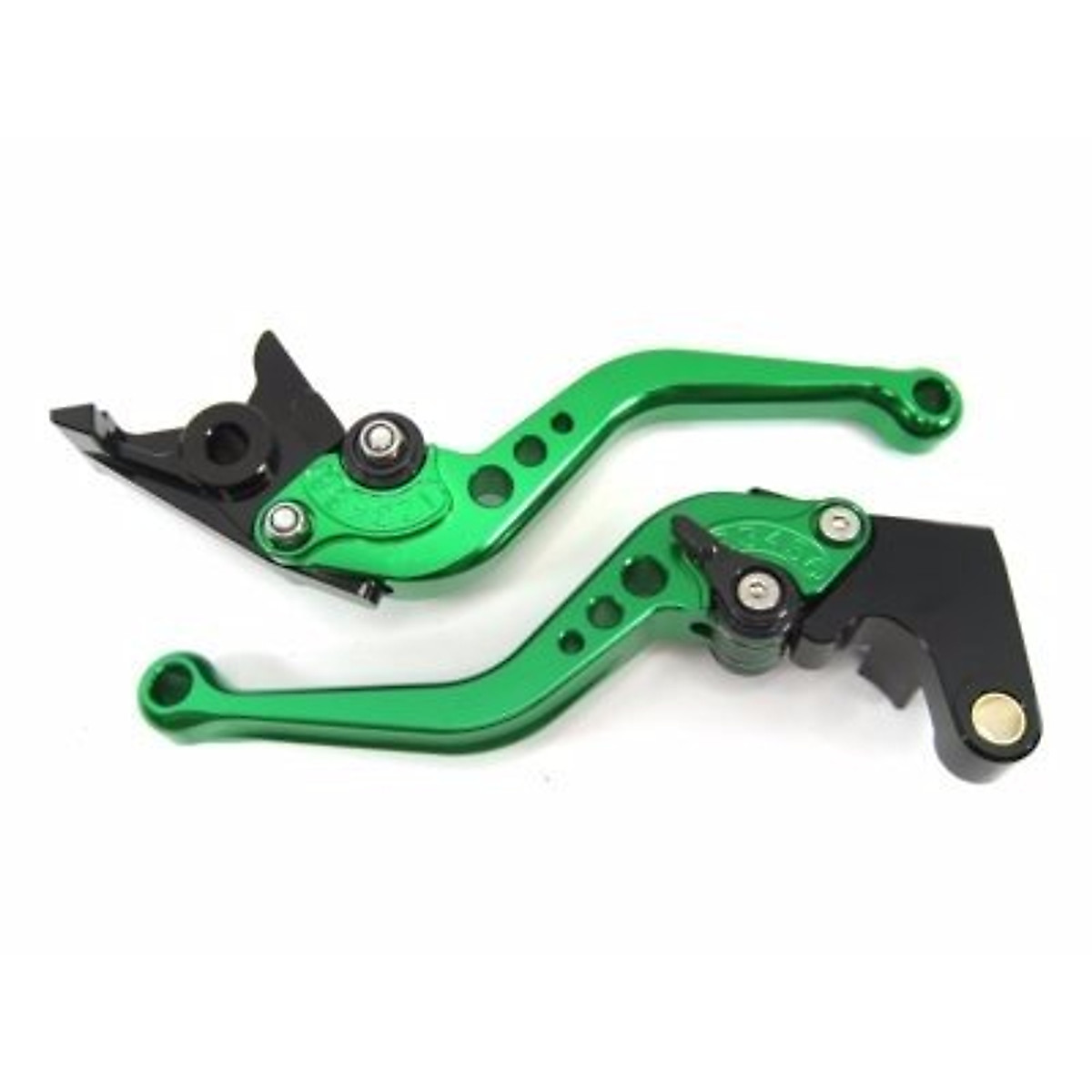 Keewor CNC Adjustable Short Brake Clutch Levers for Yamaha YZF R6 1999-2004 YZF R1 2002-2003 FZ1 FAZER 2001-2005 R6S USA VERSION 2006-2009 R6S CANADA VERSION 2007-2009 Green