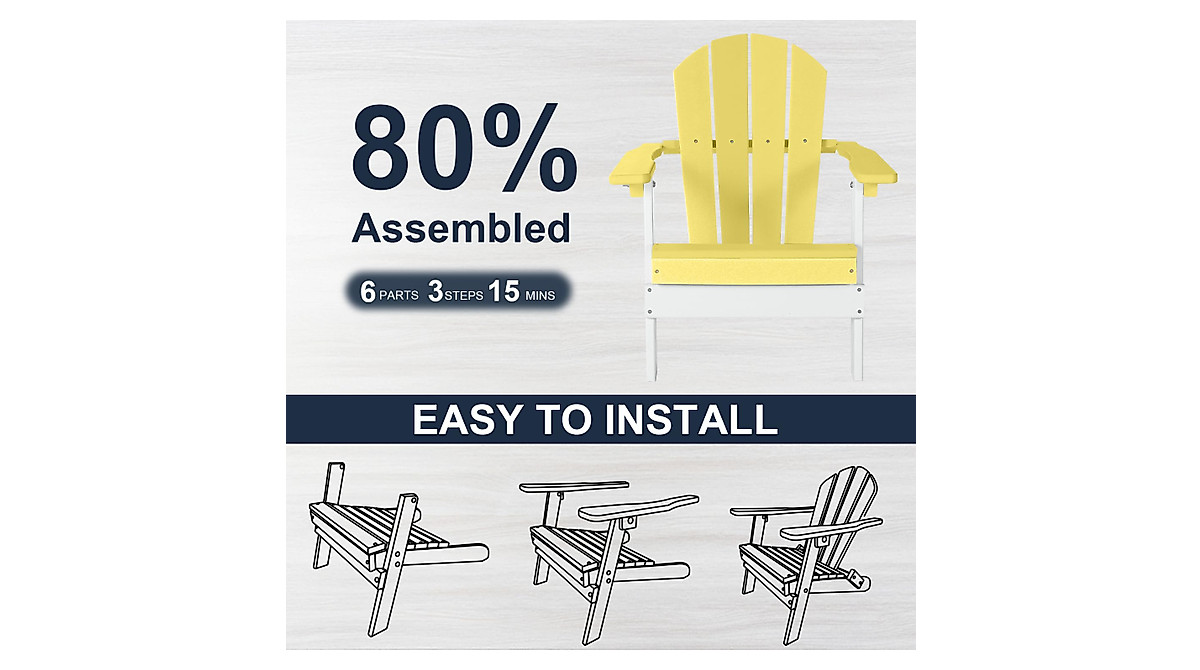 ABCPATIO Mini Adirondack Chair - Durable & Weather Resistant