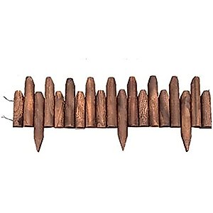 Decorative Fences Border Fence Indoor Sturdy Edging Fencing Wood Picket Garden Fence for Yard Border Panels Flower Plants Pool EIIDJFF 526(Color:Inserted;Size:120x30cm)
