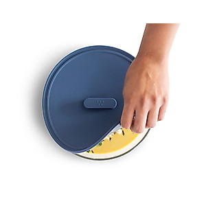 Misen Universal Silicone Lid - Flexible Pots, Bowls & Pans Cover - Kitchen Essential for Every Home - Airtight Seal - Frying & Cooking -10 Inch