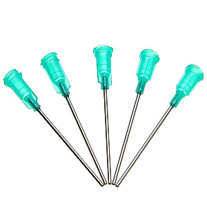 Dispensers Applicator Syringes Set, 5 Pack 3ml Dispensing Syringes With Dispensing Needles and Caps for DIY Quilling, Acrylic Painting, Oiler Bottle, Craft, Artwork Hobbies