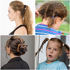 DIYDEC 32PCS Boho Hair Bracelets for Women Elastic Bracelets Hair Ties No Damage Hair Bands for Girls Thick Thin Long Curly Hair Accessories(B Style)