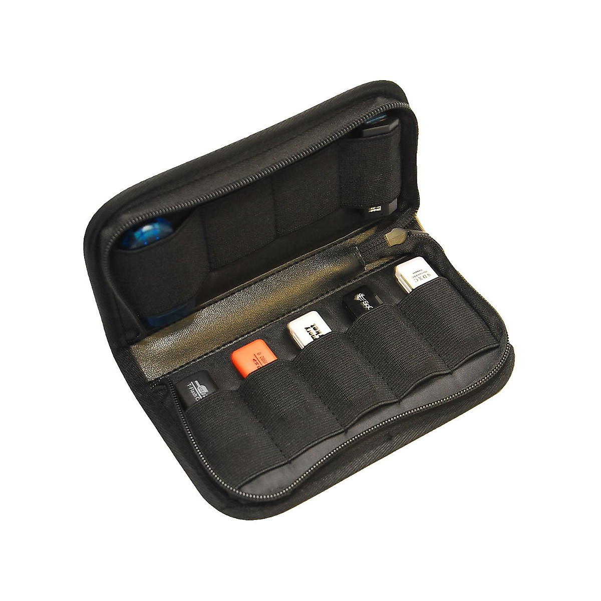 MemoryMarket Nylon Fabric Storage Holder/Wallet/Carrying Case/Bag/Organizer for USB Flash Drives/Thumb Drives/Pen Drives/Jump Drives with Lanyard