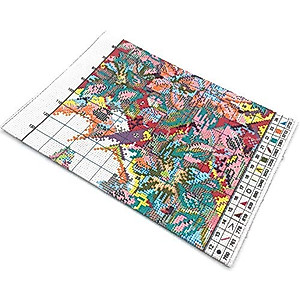 Maydear Cross Stitch Kits Stamped Full Range of Embroidery Starter Kit for Beginners Pre-Printed Pattern 14CT 2 Strands 11.81 * 12.99in - Spring Dance