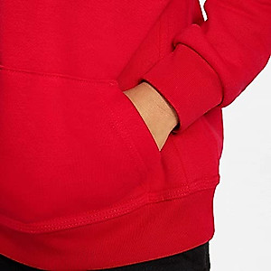 Nike Boy's Club Fleece Pullover Hoodie (Little Kids) University Red 5 Little Kid