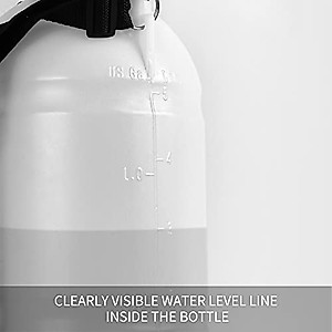 GARTOL 1.35 Gallon Garden Sprayer, Pump Pressure Sprayer in Lawn & Garden with Pressure Relief Valve, Adjustable Shoulder Strap, Translucent, for Plants and Cleaning