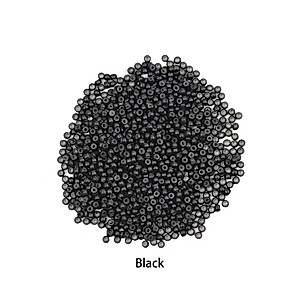 200 Pcs 3.0mm Hair Beads Silicone Lined Nano Rings Micro Links Beads for Hair Extensions Feather Extension (Black)