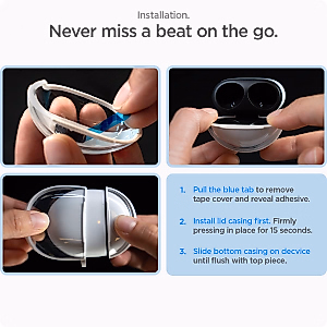 Spigen Ultra Hybrid Designed for Pixel 7a Case and Pixel Buds Pro Case (2022) Bundle