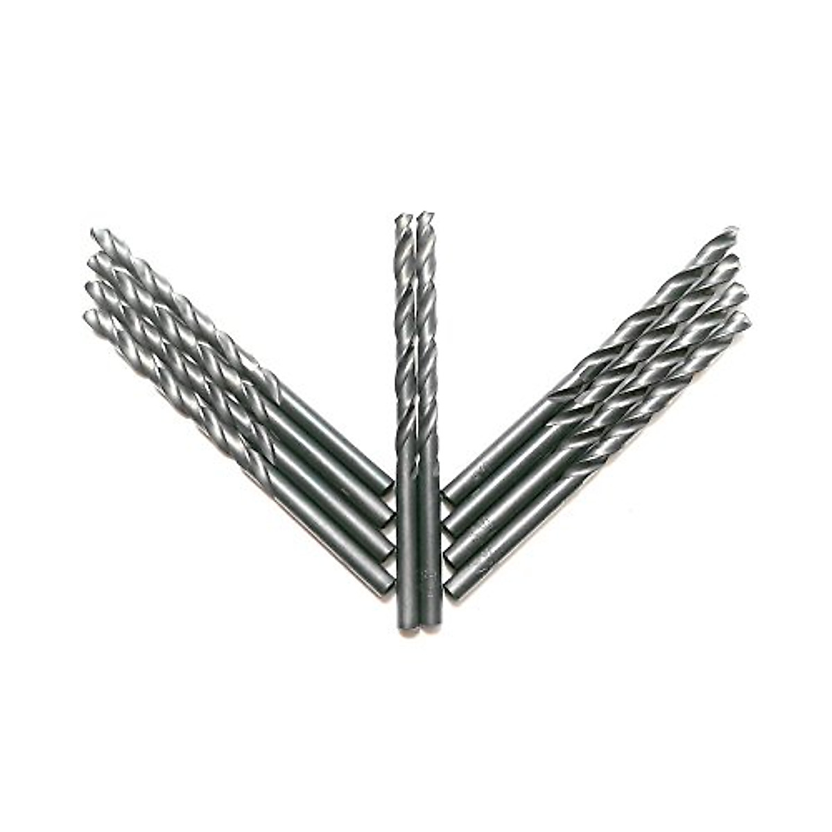 OXTUL 10pcs 11/64 inch M2 Drill Bits, Black Oxide, High Speed Steel Twist Drill Bits, Jobber Length, Round Shank. Ideal for DIY, home, general building and engineering using