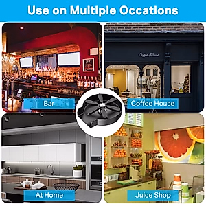 Kitchen Sink Glass Rinser,Cup Cleaner for Sink,Automatic Sink Bottle Washer,High Pressure Cup Baby Bottle Washer Sink Attachment Metal Black,Faucet Glass Cleaner for Home Bar Cup Sprayer for Sink