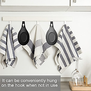 3 PCS Spoon Rest for Stove Top, Heat Resistant Flexible Silicone Kitchen Utensil Rest Ladle Spoon Holder for Stove Top – for Cooking Spatula, Ladle, Brush(Black, Dark Grey, Light Grey)