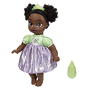 Disney Princess Tiana Baby Doll with Baby Bottle & Tiara