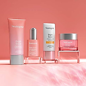 Neutrogena Bright Boost Brightening Moisturizing Face with Skin Resurfacing and Brightening Neoglucosamine for smooth skin Facial with AHA PHA and Mandelic Acids, Gel Cream, 1.7 Fl Oz