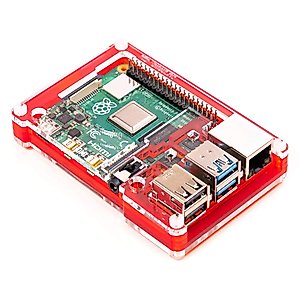 Pibow Coupé 4 (Raspberry Pi 4 only) Red