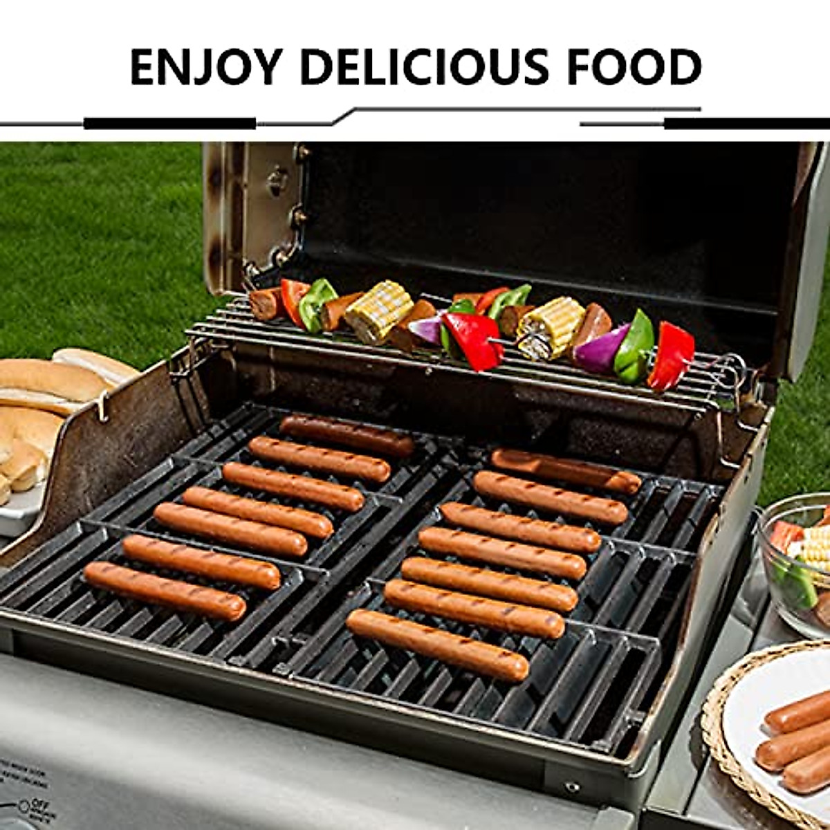 Unidanho 69866 Stainless Steel Warming Rack for Weber Weber Spirit E210 S210 E220 S220 with Up Front Controls (2013 - Newer)