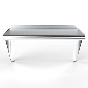 Universal WS1430 - Stainless Steel Wall Shelf - 14" X 30"