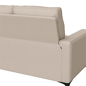 Hillsdale Furniture Matthew Fabric Upholstered Sofa Oatmeal Beige