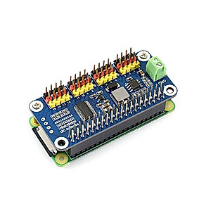 waveshare Servo Driver Hat for Raspberry Pi 3B+ 3B 2B Zero WH Zero W Zero 16 Channel PWM Outputs 12 Bit Resolution I2C Interface