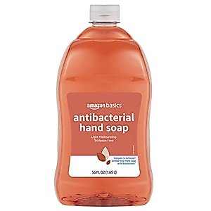 Amazon Basics Antibacterial Liquid Hand Soap Refill, Light Moisturizing, Triclosan-Free, 56 Fluid Ounces, 1-Pack (Previously Solimo)
