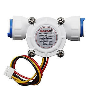 DIGITEN G3/8 Inch Quick Connect Water Flow Sensor Switch Flowmeter Counter 0.3-10L/min