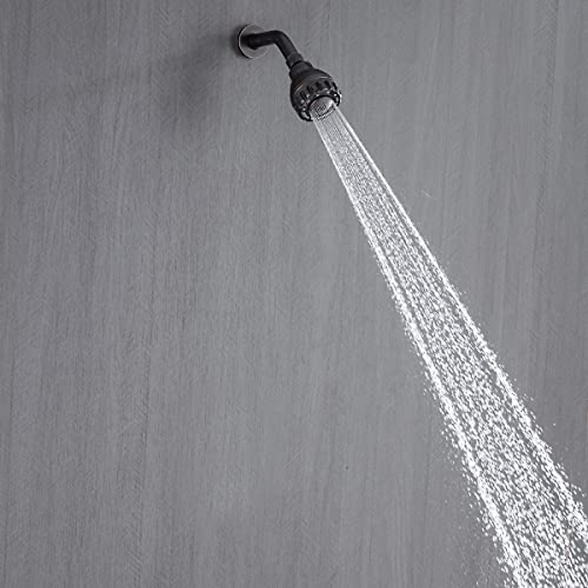 TECHZM High Pressure Shower Head 3 Settings Fixed Showerhead 2.5 Inch High Flow Bathroom Showerhead Oil Rubbed Bronze