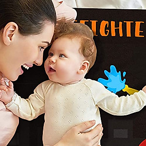 Fire Truck Baby Milestone Blanket for Boy Little Firefighter Monthly Growth Tracker Soft Plush Fleece Nursery Blanket Newborn Baby Boy Bedding Photography Background