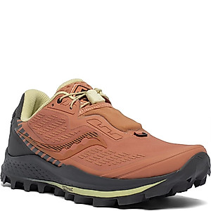 Saucony Women's Peregrine 11 St Trail Running Shoe, Rust/Charcoal, 6.5