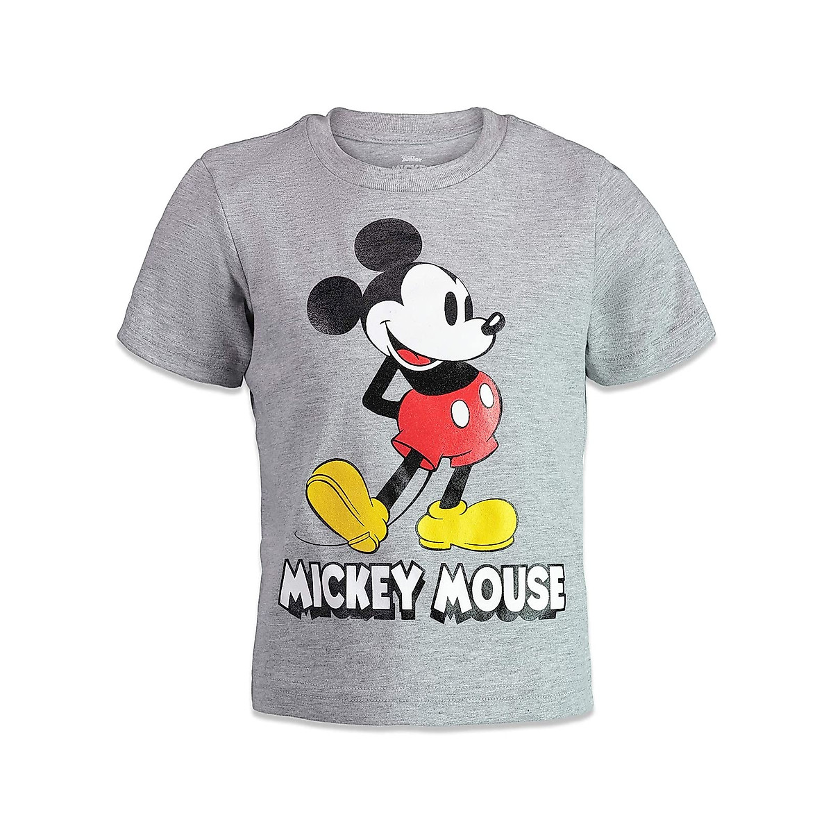 Disney Mickey Mouse Donald Duck Goofy Pluto Little Boys 4 Pack Graphic T-Shirts 6