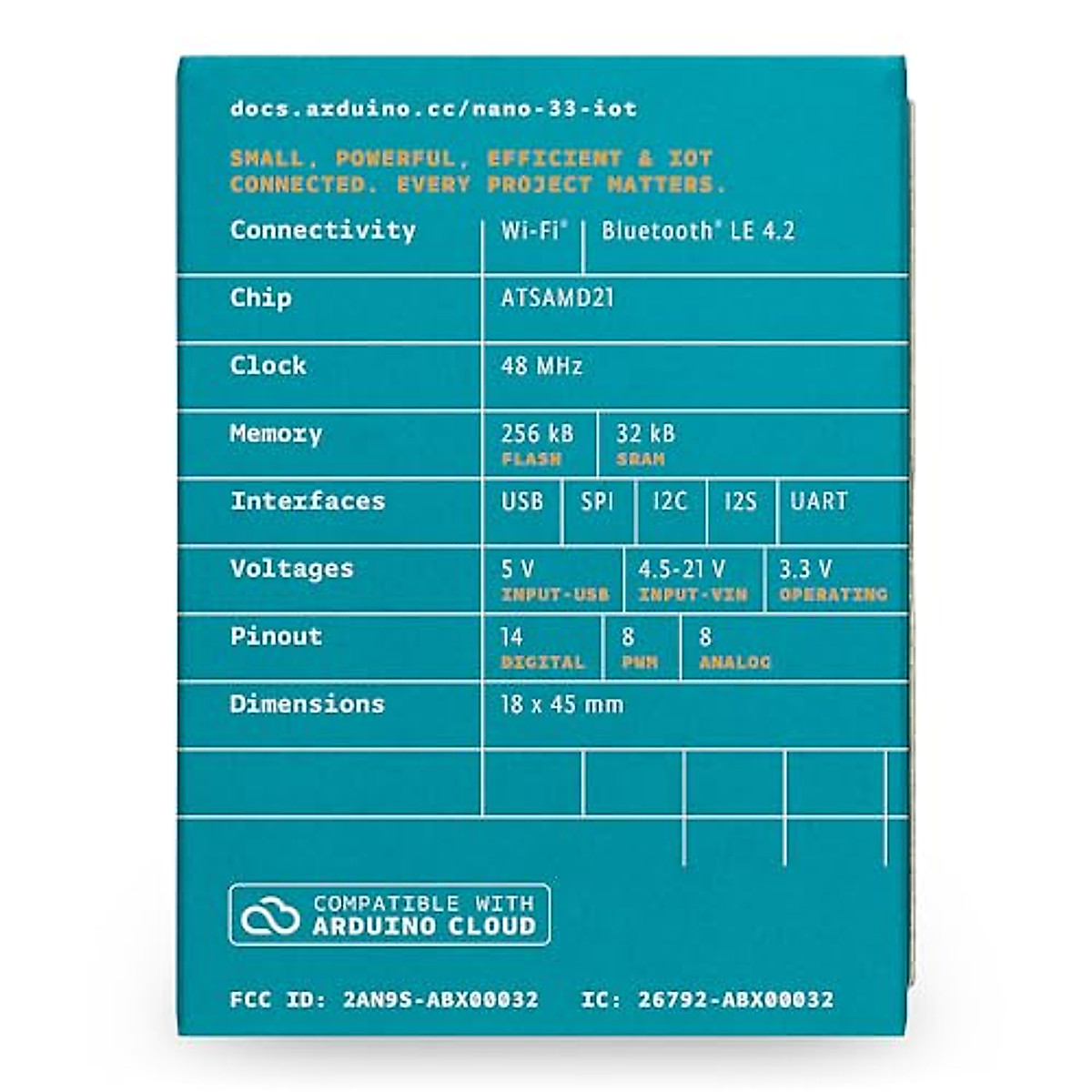 Arduino Nano 33 IoT [ABX00027]