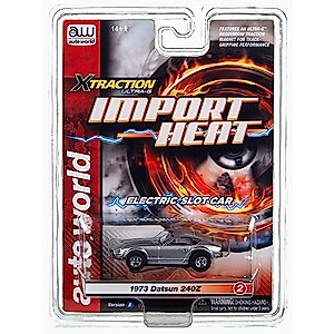 Auto World Xtraction 1973 Datsun 240Z Factory (Silver) HO Scale Slot Car