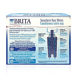 Brita 35503 Water Filter Pitcher Advanced Replacement Filters, 3/Pack
