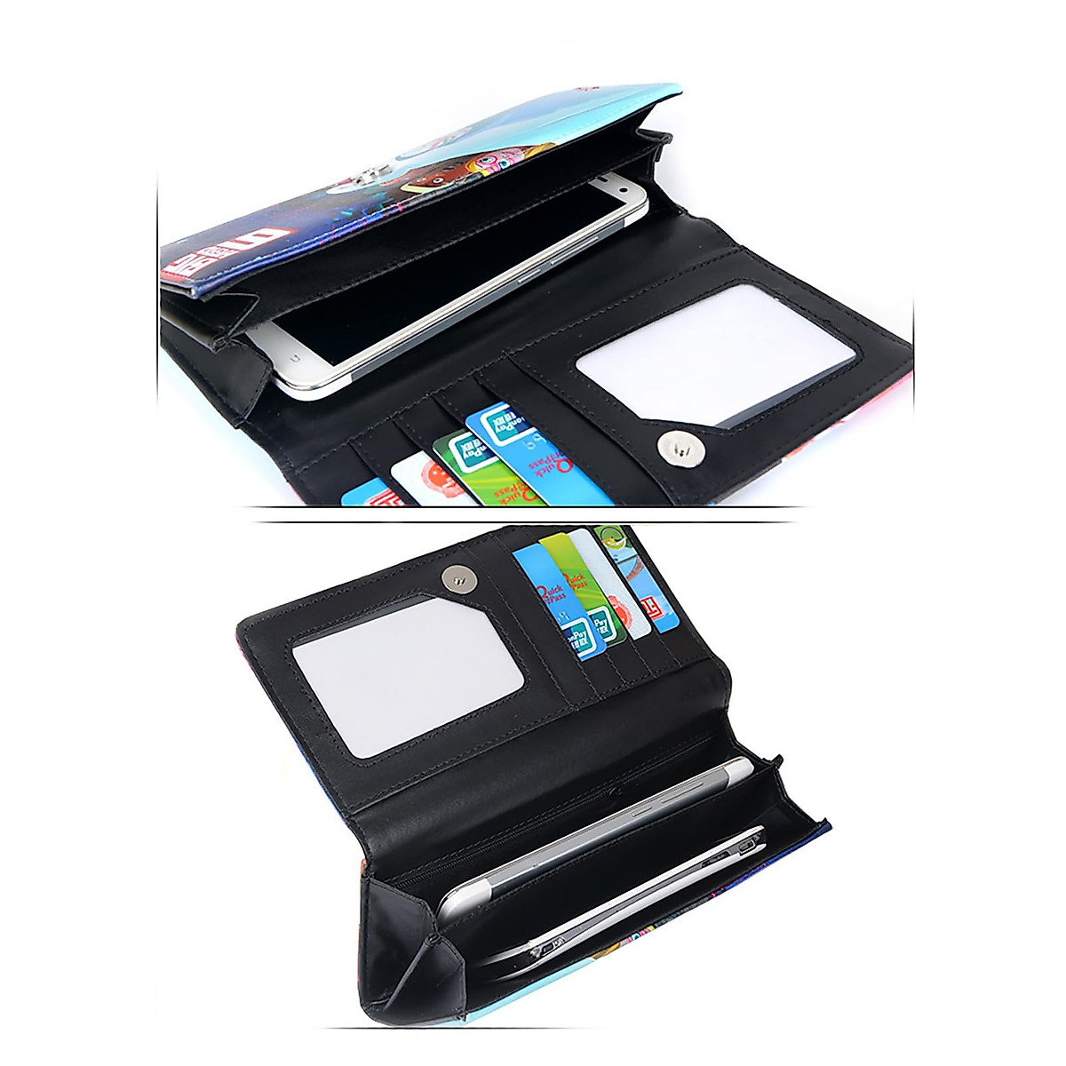 WANHONGYUE Sword Art Online Anime Wallet Zipper Long Clutch Bag Credit Card Holder Purse with Coin Pocket 1