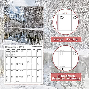 2023 Wall Calendar ,14 Monthly Wall Calendar NATIONAL PARKS Nov. 2022 - Dec. 2023, 12" x 24" Opened,Full Page Months Thick & Sturdy Paper for Gift Calendar Organizing & Planning