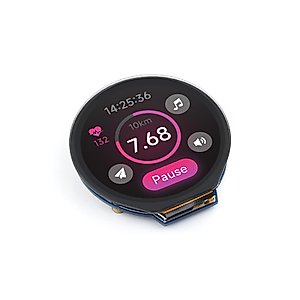 waveshare 1.28inch Round Touch LCD Display Module 240×240 Resolution 65K RGB LCD for Raspberry Pi,Raspberry Pi Pico,Arduino, STM32,Embedded GC9A01 Driver, CST816S Capacitive Touch Control Chip