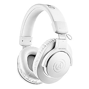 AudioTechnica ATH-M20xBT Wireless Over-Ear Headphones (White)