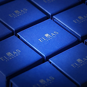 Elmas Jewelry 1/10ct Round White Diamond 925 Sterling Silver Horoscope Zodiac Aries Pendant for Women