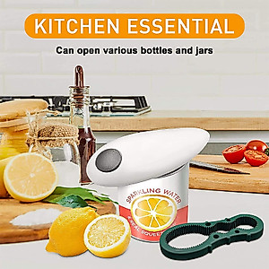 Leyeet Electric Can Opener,Smooth Edge Tin Opener,Electric Can Openers for Kitchen,Handheld Can Opener,Best Kitchen Gadget