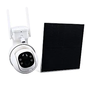 Dioche Security Cameras Wireless Outdoor Solar Battery Powered, 2K HD Image Wireless Waterproof Outdoor Security Camera with Night, PTZ Function
