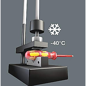 Wera 160 i Kraftform Plus Lasertip VDE Insulated Screwdriver, Slotted 0.8 x 4 x 100 mm, 05006115001