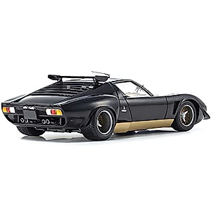 Lambo Miura SVR Black and Gold 1/18 Diecast Model Car 08319 BKG