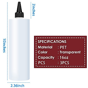 Squeeze Bottle Condiment Bottles Writer Bottle Pigment Squeezy Bottle Resealable Plastic Squeezing Squirt Bottles for Cooking Painting