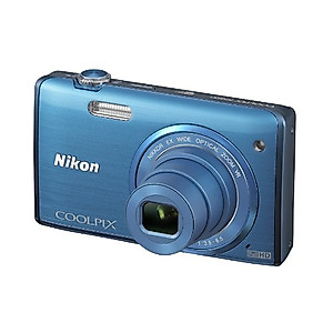 Nikon COOLPIX S5200 Wi-Fi CMOS Digital Camera with 6x Zoom Lens (Blue) (OLD MODEL)