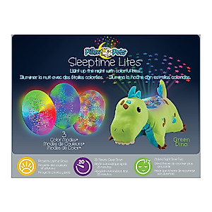 Pillow Pets Sleeptime Lites Green Dinosaur Stuffed Animal Plush Night Light