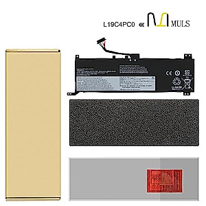 MULS 60Wh L19C4PC0 Laptop Battery Compatible with Lenovo Legion 5P-15IMH05 Legion 5-15IMH05 5-15ARH05 Series L19C4PC1 L19M4PC1 L19M4PC0 5B10W86194 5B10W86192 5B10W86195 5B10W86196 4010mAh