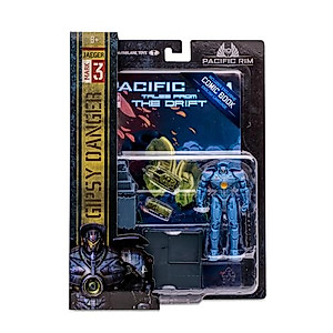 Pacific Rim McFarlane Toys Gipsy Danger (Jaeger) 4" Scale Figure Playset with Comic