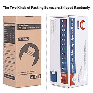 ELEGOO 3D Printer Resin LCD UV-Curing Resin 405nm Standard Photopolymer Resin for LCD 3D Printing Grey 1000g