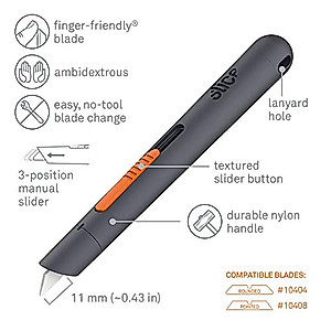 Slice Manual Pen Cutter, Safe Ceramic Box Cutter Lasting 11x Longer than Metal, Box Opener, 12 Pack